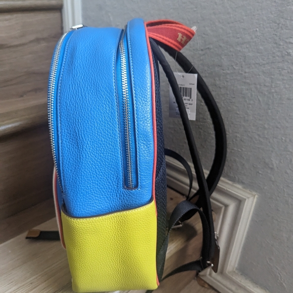 Coach | Bags | Nwt Coach Cj597 Medium Court Backpack Colorblock In ...